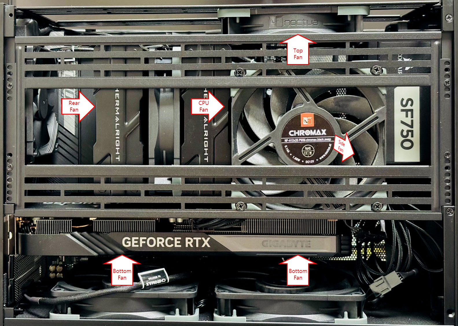 시스템 팬 배치